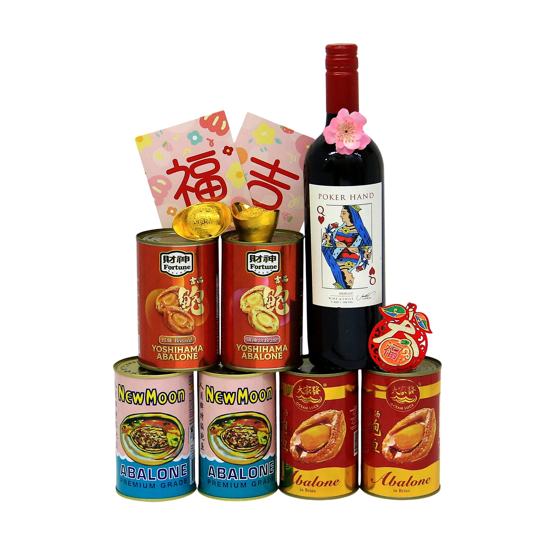 CNY Abalones & Wine| CK891– Jade Valley Gifts & Floral Design Centre