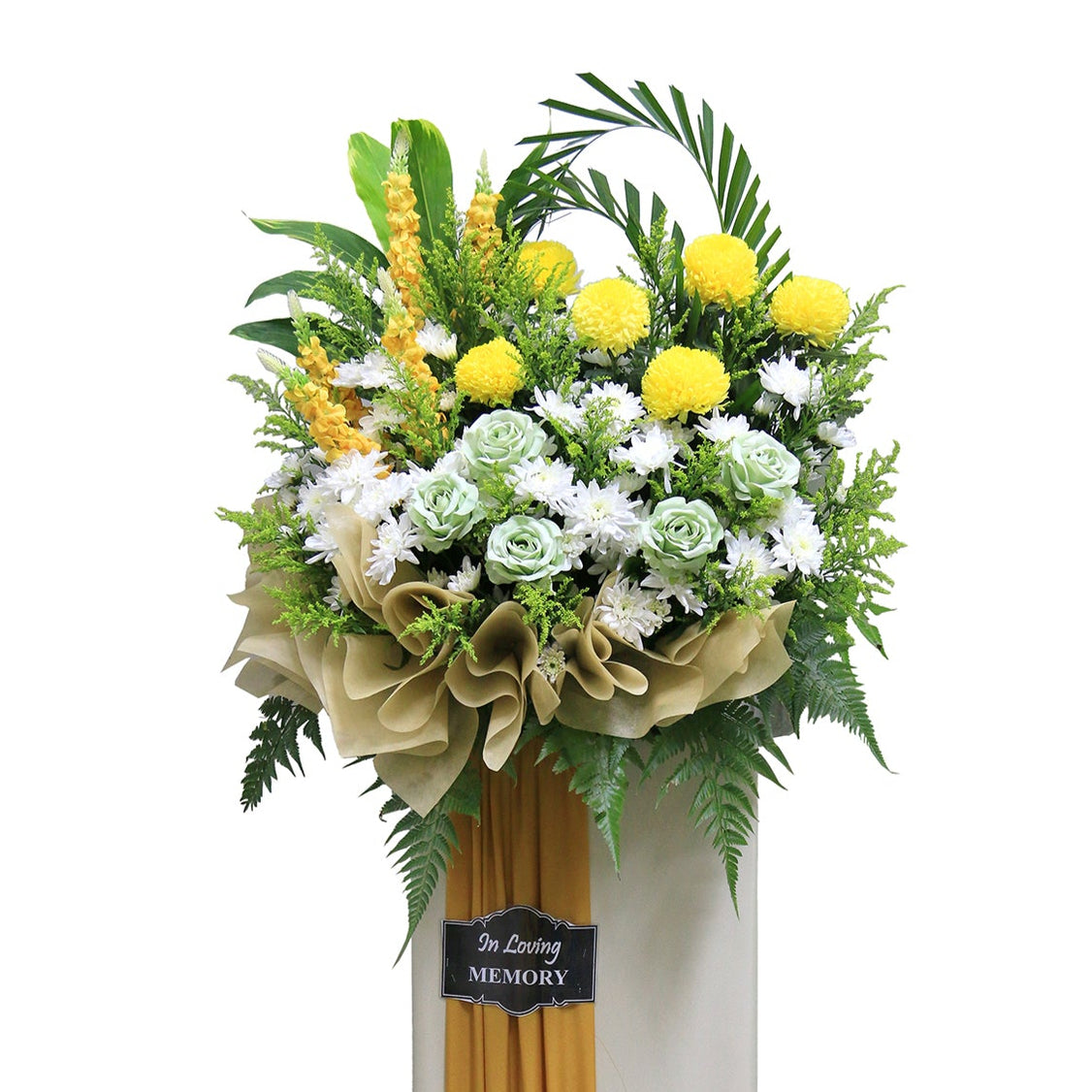 Condolence Flower Funeral Wreath | W643– Jade Valley Gifts & Floral ...