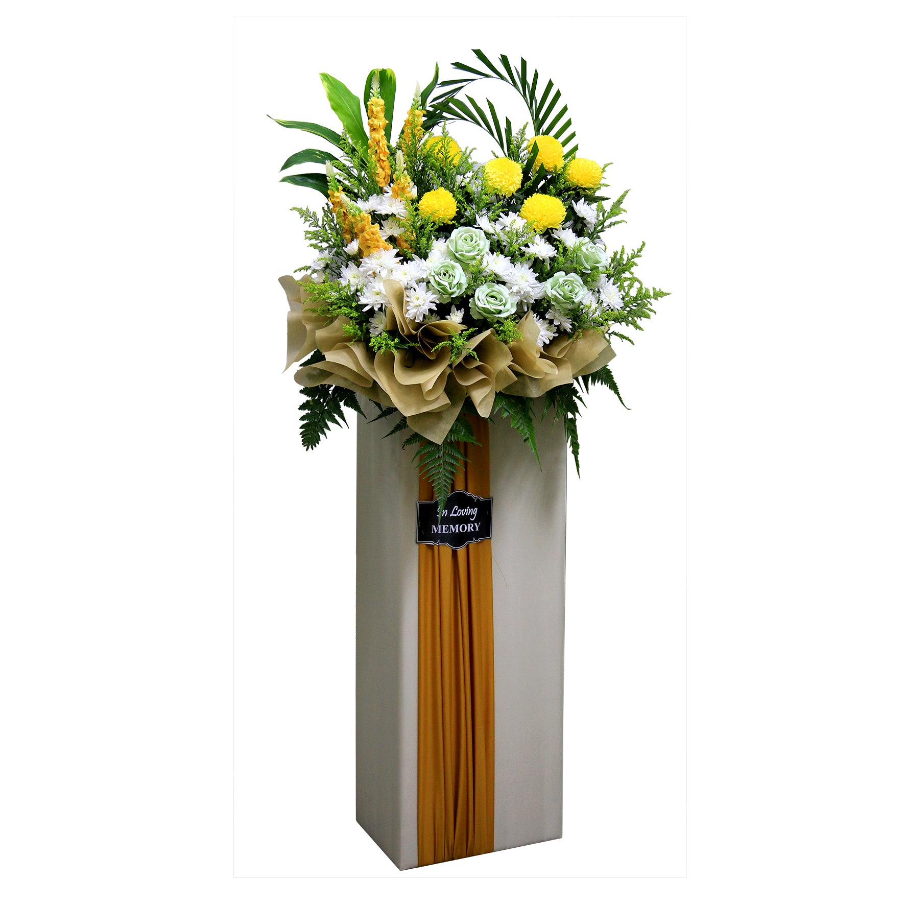 Condolence Flower Funeral Wreath | W643– Jade Valley Gifts & Floral ...
