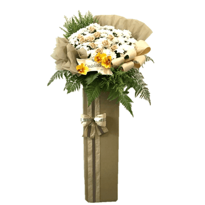 Fresh Cut Funeral Floral Arrangement | Antique Gold | W565– Jade Valley ...