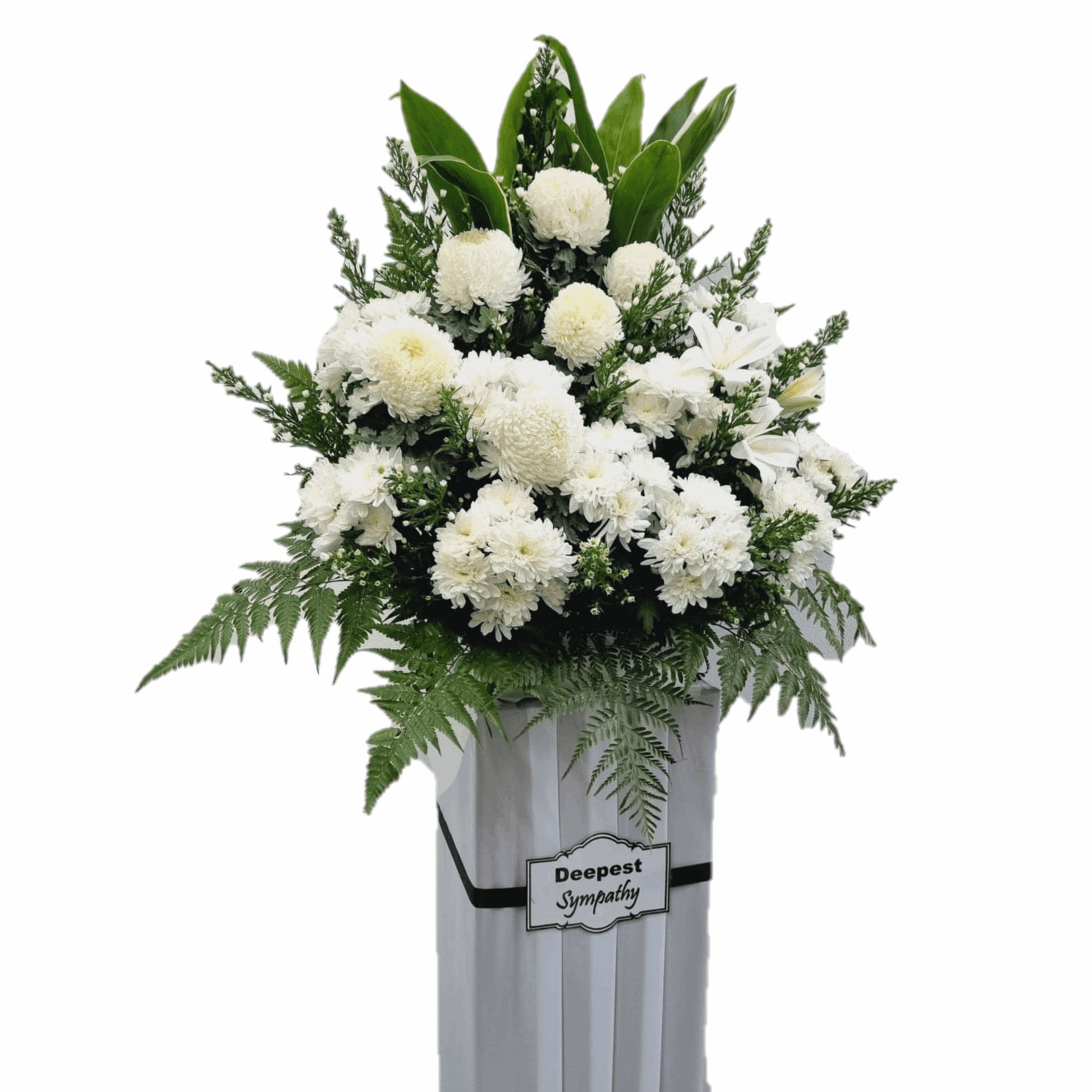 Condolence Flower Funeral Wreath | W584– Jade Valley Gifts & Floral ...