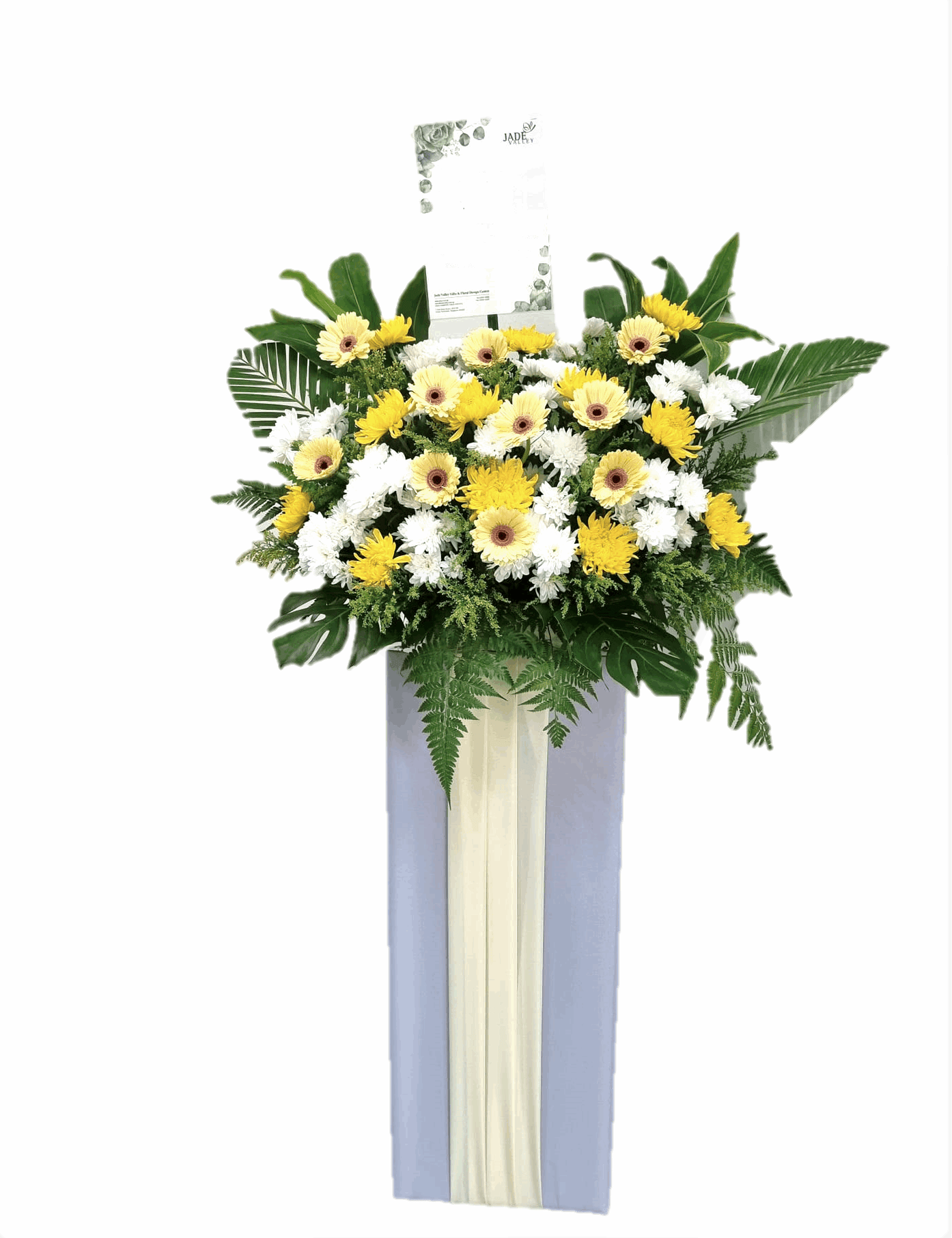 Condolence Flower Funeral Wreath | W604– Jade Valley Gifts & Floral ...
