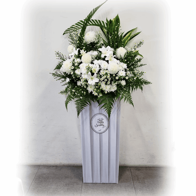 Condolence Flower Funeral Wreath | W622– Jade Valley Gifts & Floral ...